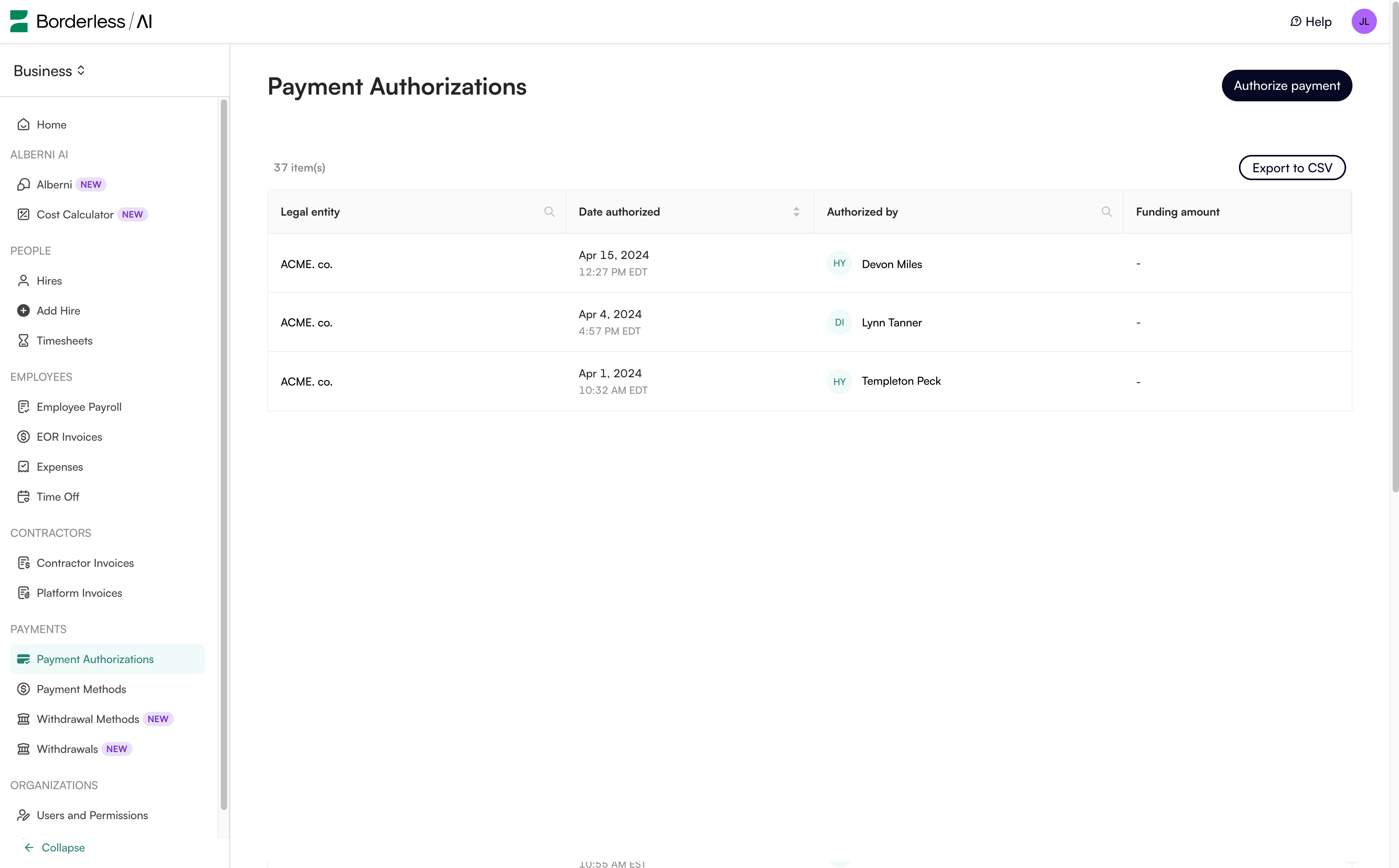 How the new payment authorization works – Borderless AI Support Center